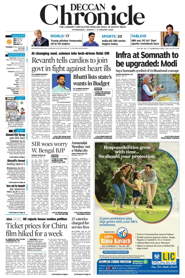 Indian Newspaper Front Pages | Paperboy Online Newspapers