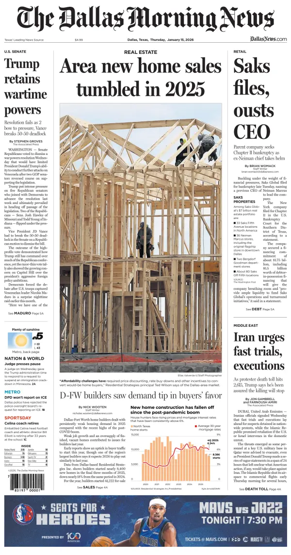 USA Newspaper Front Pages | Paperboy Online Newspapers