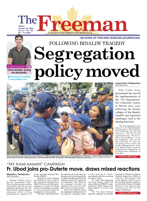 Filipino Newspaper Front Pages | Paperboy Online Newspapers