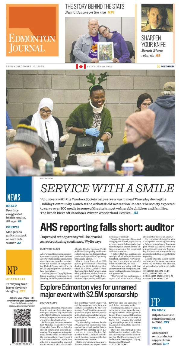 Canadian Newspaper Front Pages | Paperboy Online Newspapers