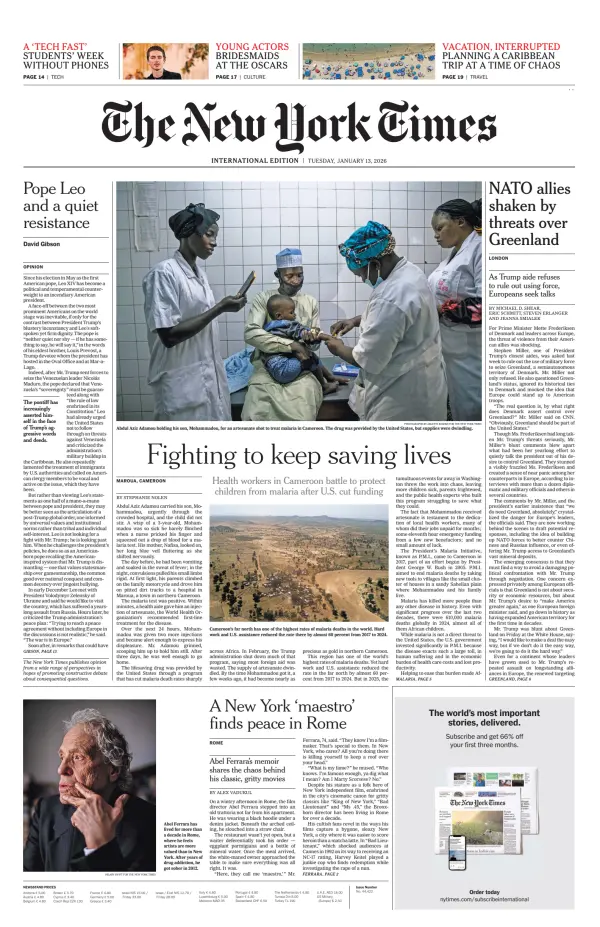 Newspaper Front Pages from international | Paperboy Online Newspapers