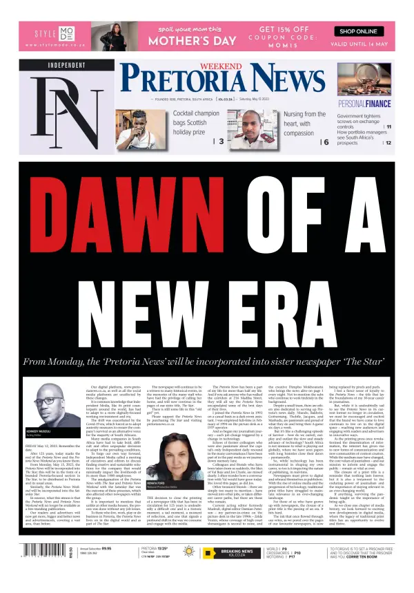 South African Newspaper Front Pages | Paperboy Online Newspapers