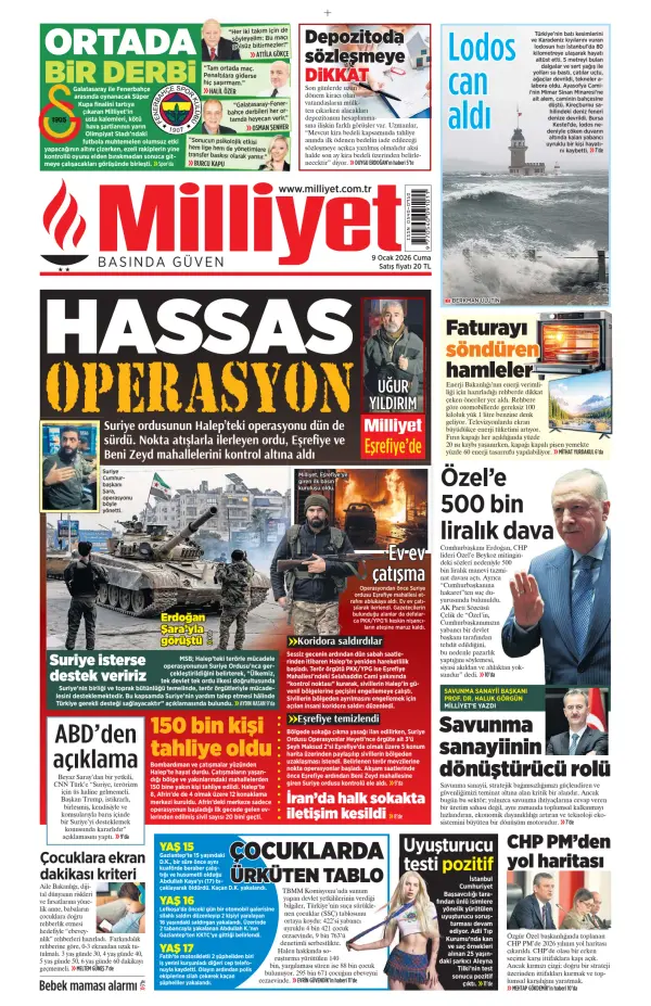 Turkish Newspaper Front Pages | Paperboy Online Newspapers
