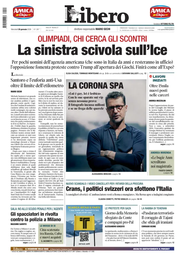 Italian Newspaper Front Pages | Paperboy Online Newspapers