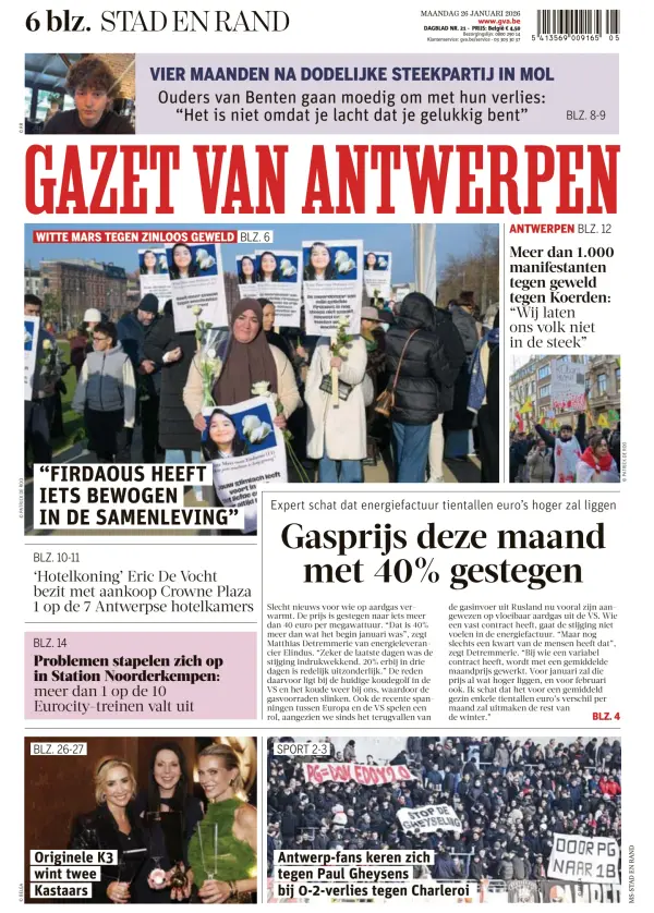Belgian Newspaper Front Pages | Paperboy Online Newspapers