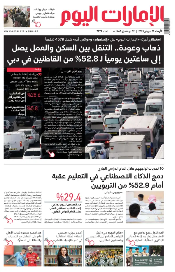 Emirati Newspaper Front Pages | Paperboy Online Newspapers