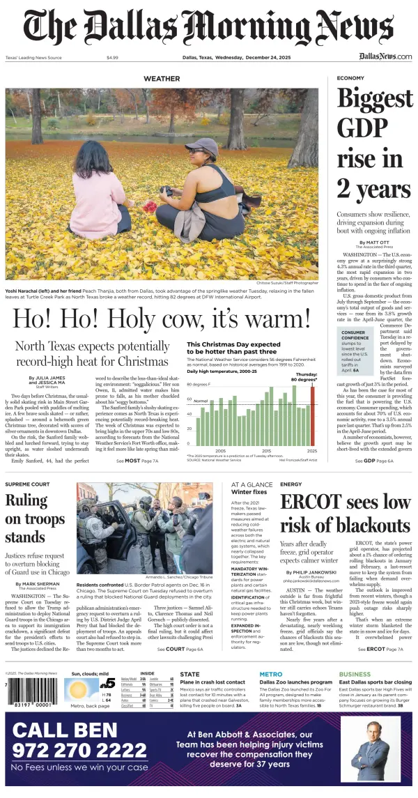 USA Newspaper Front Pages | Paperboy Online Newspapers