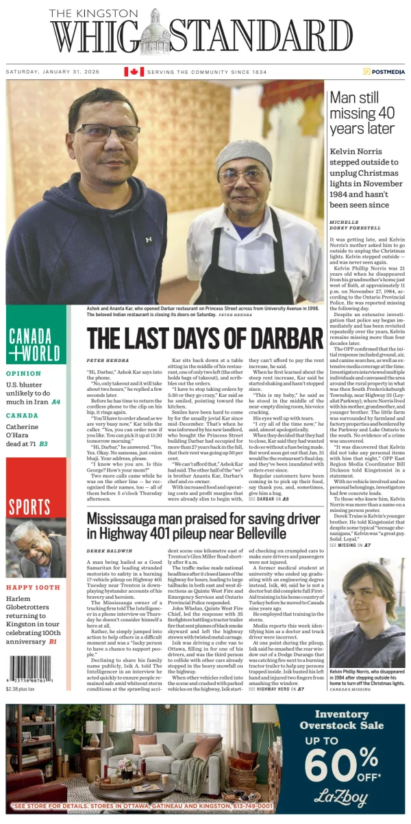 Canadian Newspaper Front Pages | Paperboy Online Newspapers