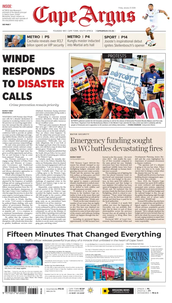 South African Newspaper Front Pages | Paperboy Online Newspapers