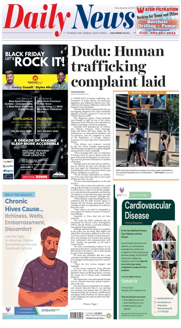 South African Newspaper Front Pages | Paperboy Online Newspapers