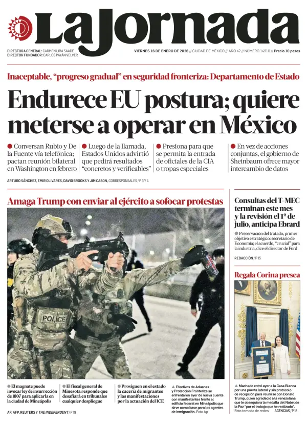 Mexican Newspaper Front Pages | Paperboy Online Newspapers