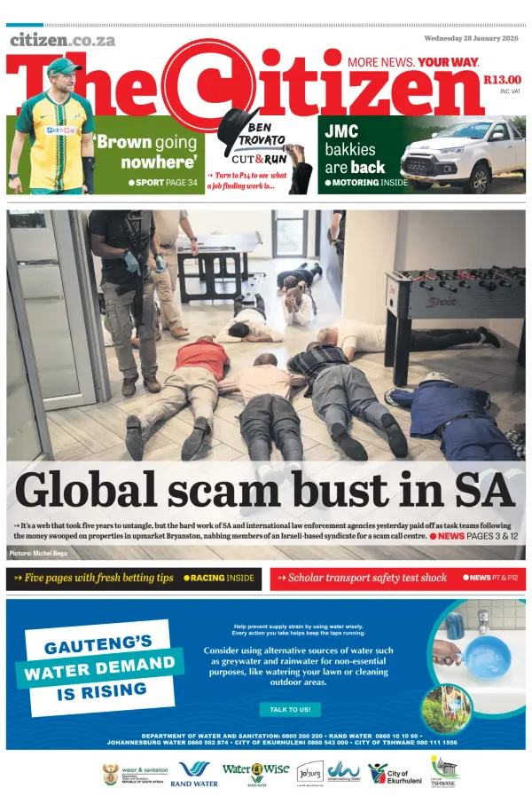 South African Newspaper Front Pages | Paperboy Online Newspapers