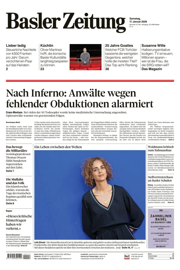 Swiss Newspaper Front Pages | Paperboy Online Newspapers