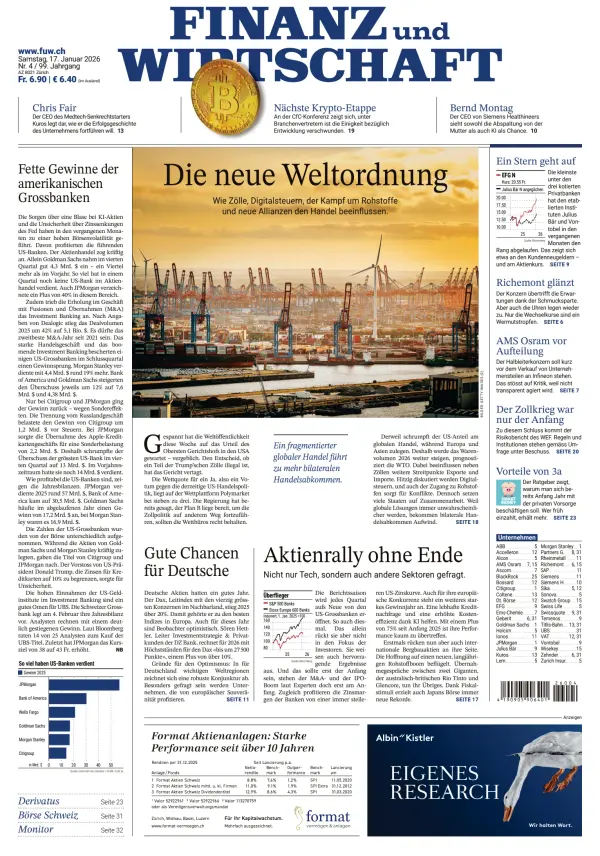 Swiss Newspaper Front Pages | Paperboy Online Newspapers