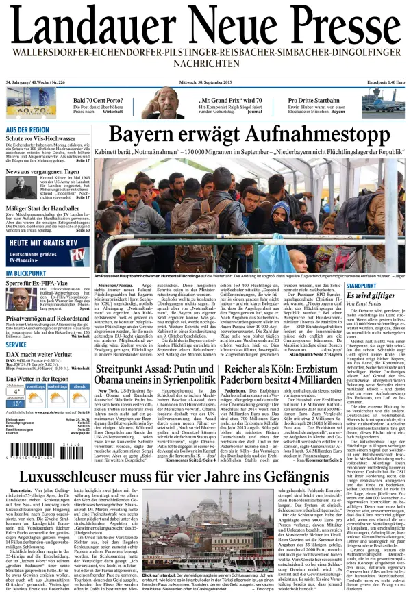 German Newspaper Front Pages | Paperboy Online Newspapers