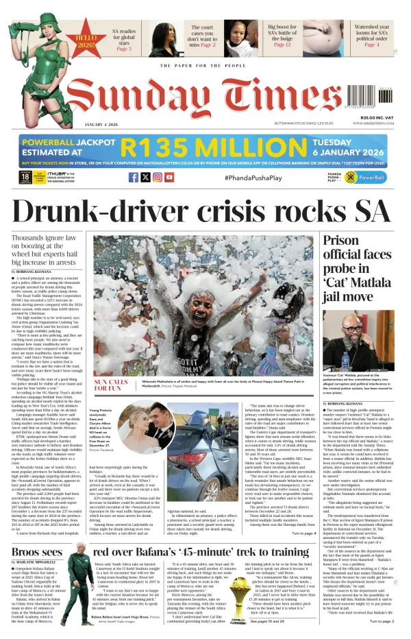 South African Newspaper Front Pages | Paperboy Online Newspapers