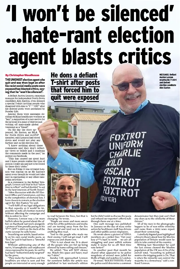 ‘I won’t be silenced’ ...hate-rant election agent blasts critics - PressReader