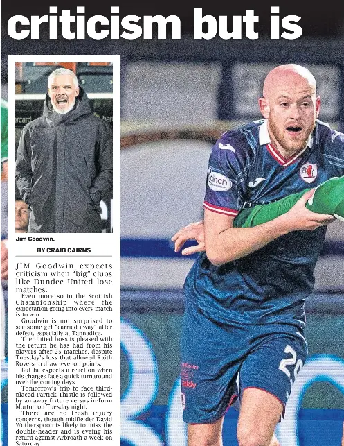 Tannadice boss criticism but is - PressReader