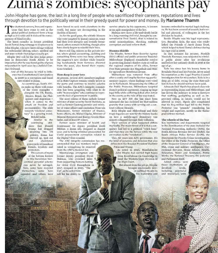 Zuma’s zombies: sycophants pay - PressReader