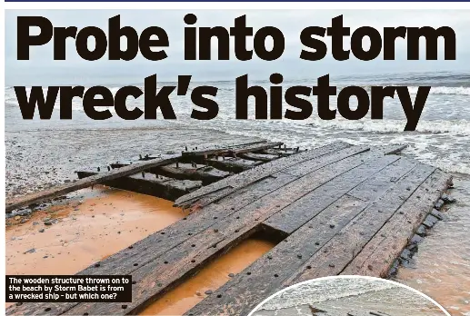 Probe into storm wreck’s history - PressReader