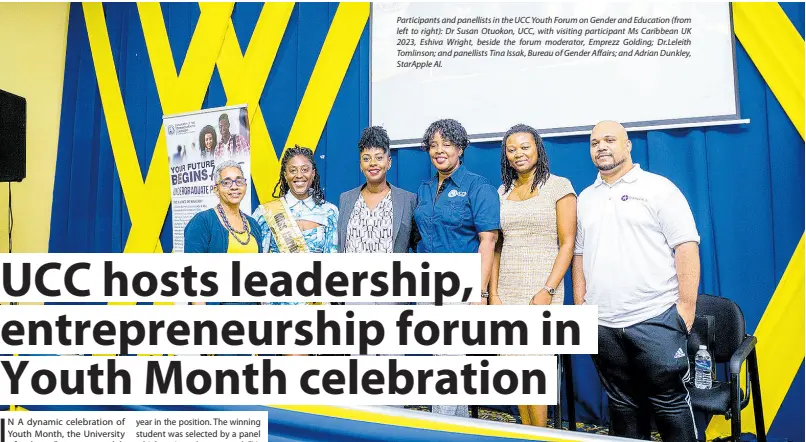 UCC hosts leadership, entreprene­urship forum in Youth Month celebratio­n - PressReader