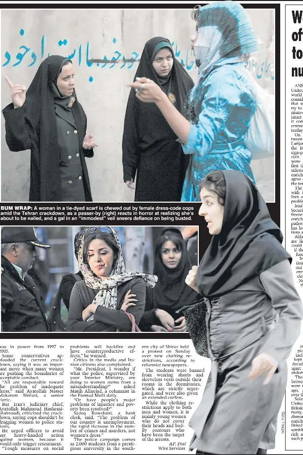 Iran’s vicious dresstapo hits unveiled gals with barbaric ‘banishment ...