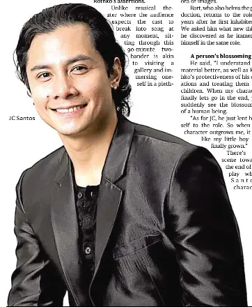 JC Santos on his return to theater: It’s my software update - PressReader