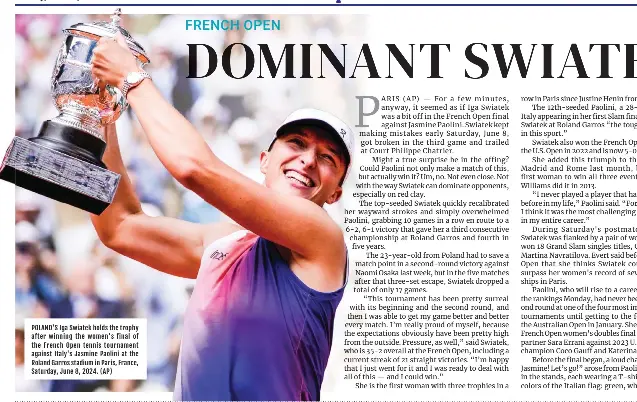 DOMINANT SWIATEK - PressReader