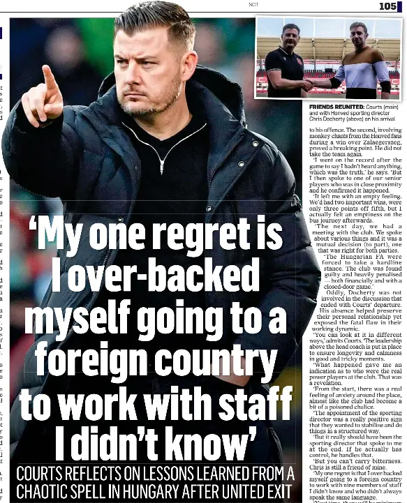 ‘My one regret is I over-backed myself going to a foreign country to work with staff I didn’t ...