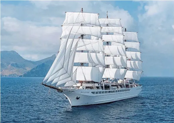 High-mast cruise ship sets sail for city port - PressReader