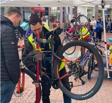 The bike doctor will see you now: pop-up stall launches - PressReader