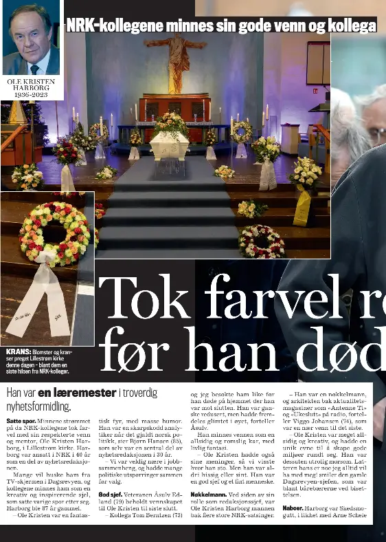 Tok farvel rett før han døde - PressReader