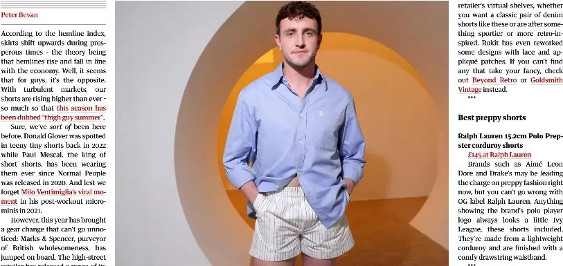 The best short shorts for men - and how to pull them off - PressReader