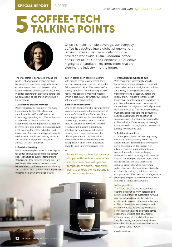 5 COFFEE-TECH TALKING POINTS - PressReader