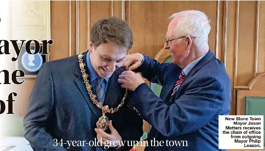 Stone’s new Mayor takes the chain of office 34-year-old grew up in the ...