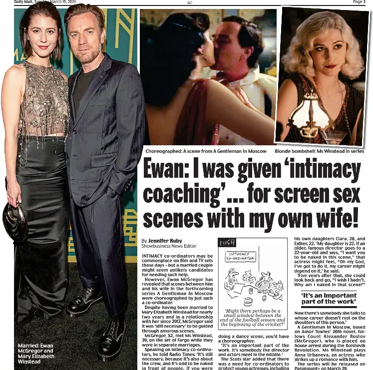Ewan: I was given ‘intimacy coaching’... for screen sex scenes with my own wife! - PressReader