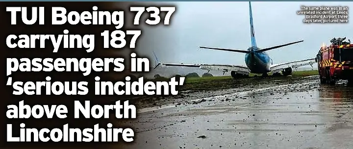 TUI Boeing 737 carrying 187 passengers in ‘serious incident’ above ...