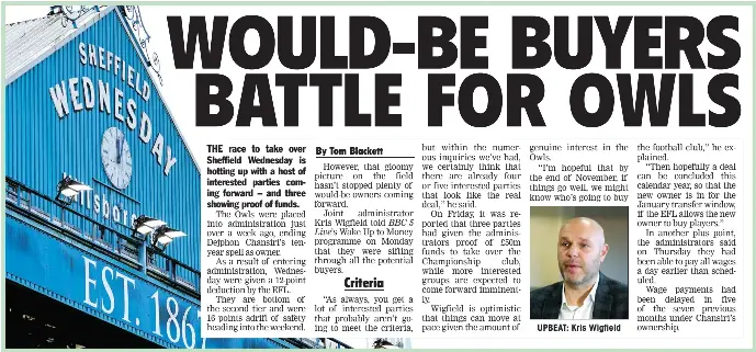 WOULD-BE BUYERS BATTLE FOR OWLS - PressReader