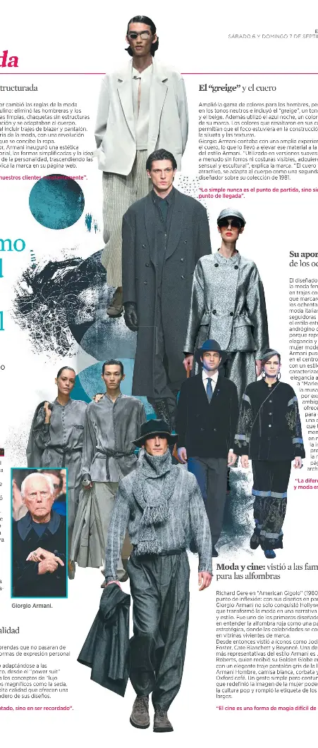 El estilo Armani: cómo la sobriedad redefinió la moda global - PressReader