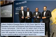 Ecobank Zimbabwe feted with the Global Award for Financial Inclusion at ...