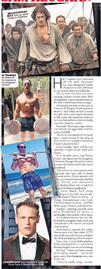 SAM HEUGHAN Buff justice - PressReader