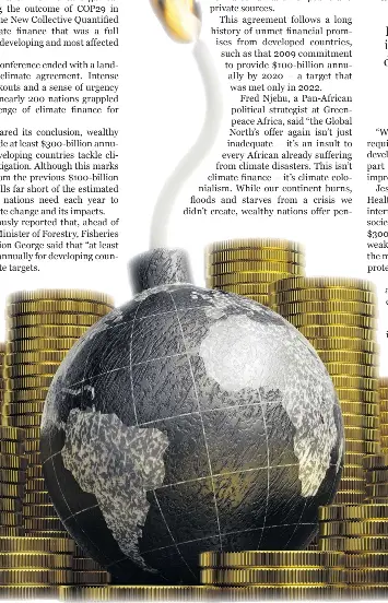 Wealthy nations’ COP29 fail: ‘It’s climate colonialis­m’ - PressReader