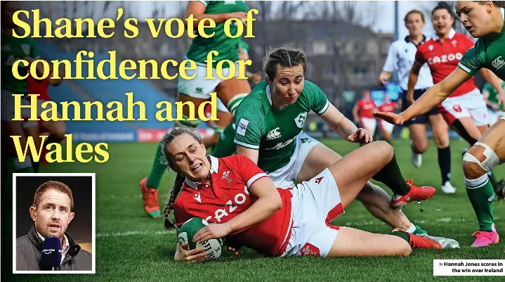 Shane’s vote of confidence for Hannah and Wales - PressReader
