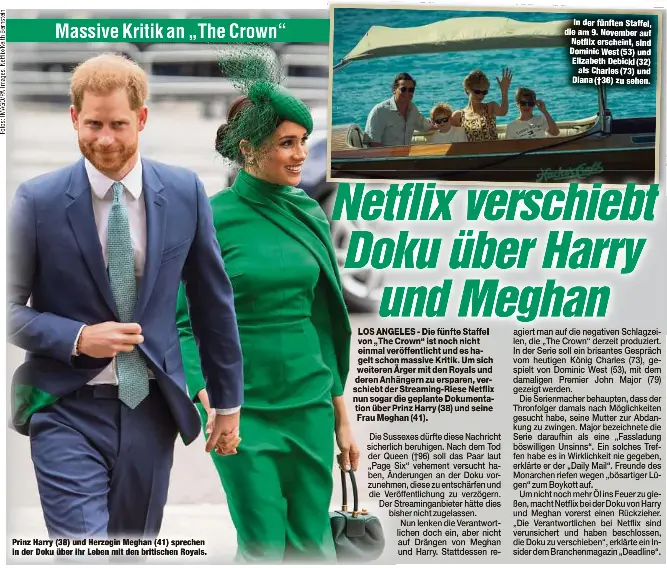 Netflix verschiebt Doku über Harry und Meghan - PressReader