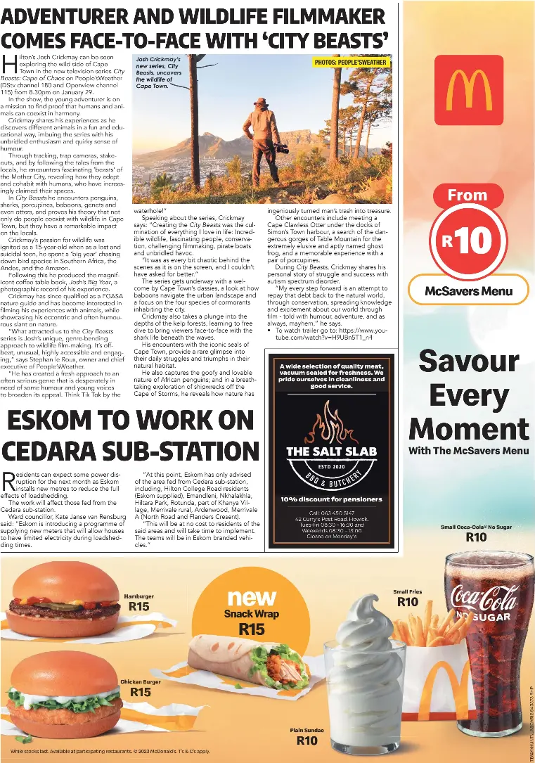 ADVENTURER AND WILDLIFE FILMMAKER COMES FACE-TO-FACE WITH ‘CITY BEASTS’ - PressReader