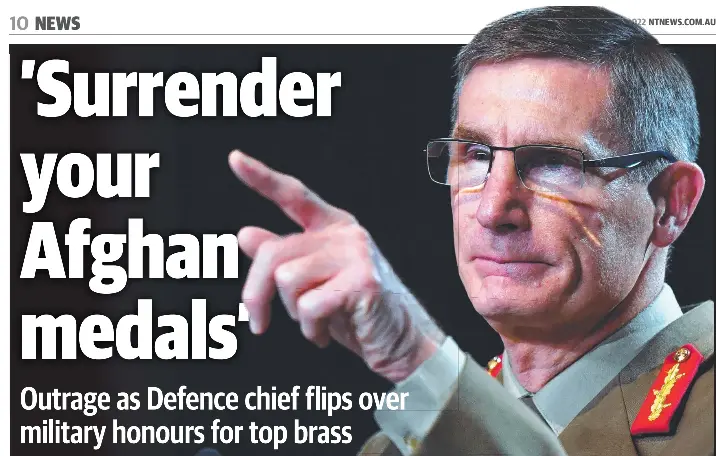 ’Surrender your Afghan medals’ - PressReader