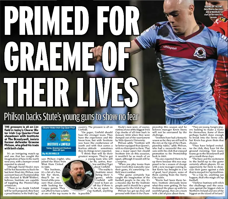 SEEING LINFIELD PLAYERS SUCCEED IS WHAT HEA REALLY TAKES ENJOYMENT IN ...