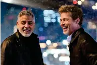 Clooney and Pitt fail to spark in a strained one-joke comedy - PressReader
