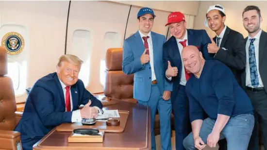 Trump hengelt naar jonge mannelijke kiezers in podcasts voor bro’s ...