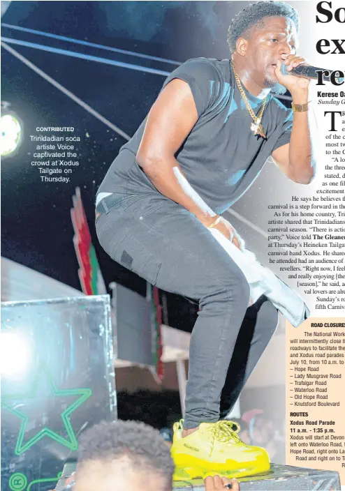 Soca artiste Voice excited about return of carnival - PressReader